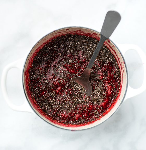 Basic Raspberry Chia Jam | Plant-Based Recipes by Ashley Madden
