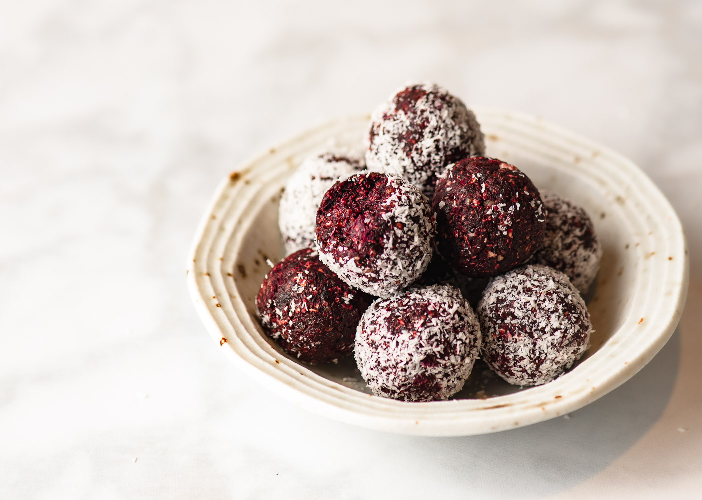 Chocolate Beet Bliss Balls | Plant-Based Recipes by Ashley Madden