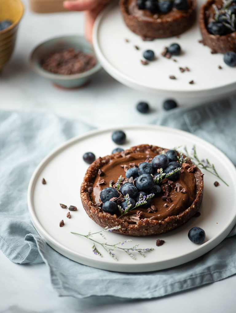 Double Chocolate Vegan Tarts (Avocado!) | Plant-Based Recipes by Ashley ...
