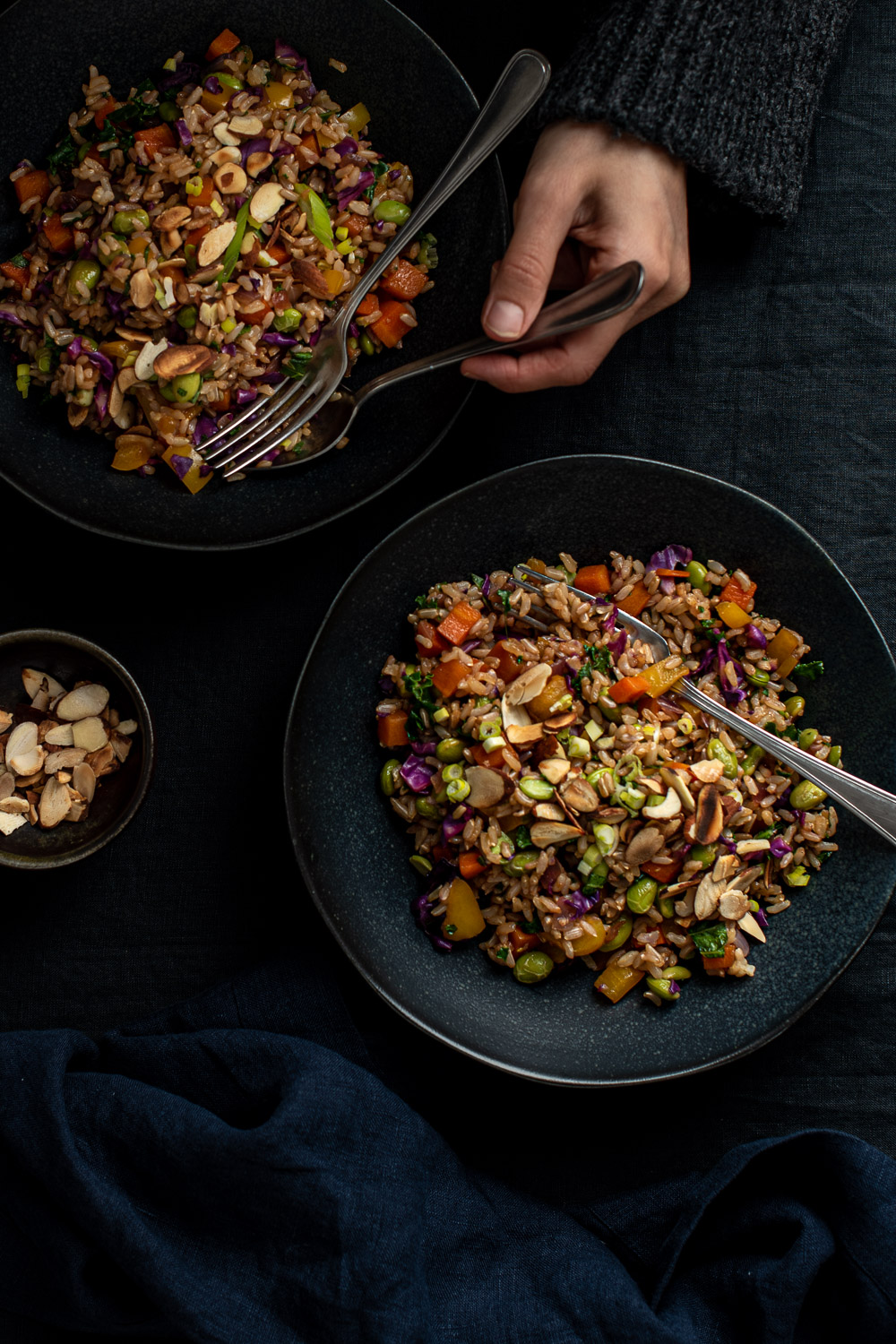 Healthy Vegetable "Fried" Rice | Plant-Based Recipes by Ashley Madden